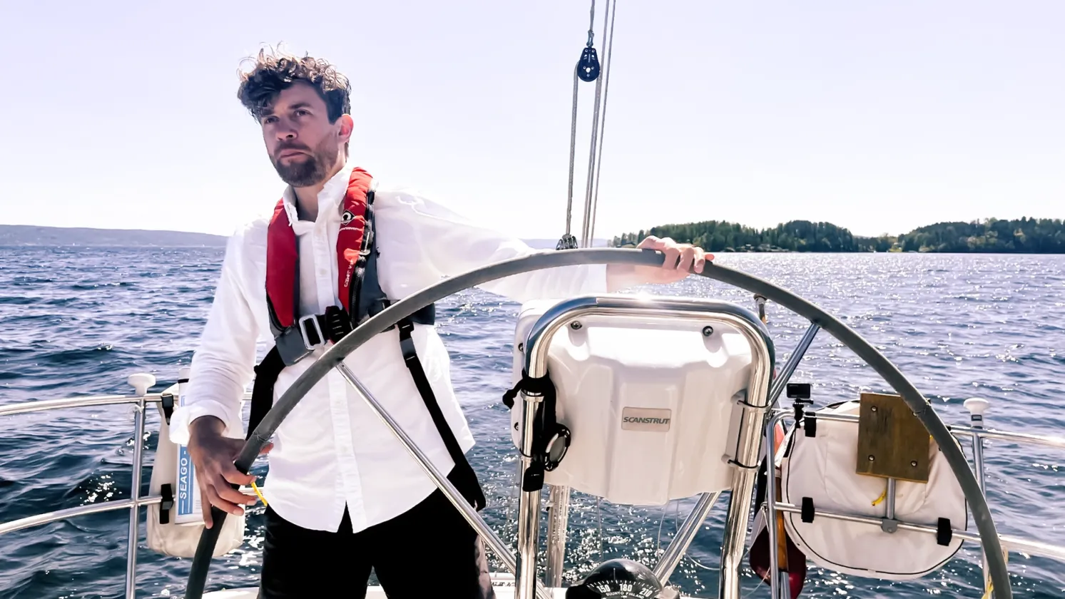 SPH-9-W Helm Scanpods Mount for Sail Boat