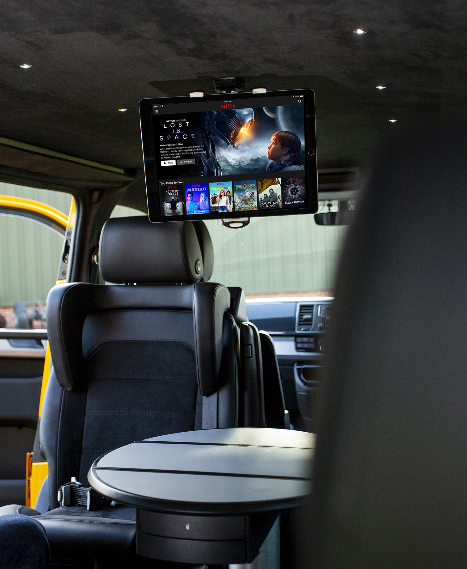 RLS-508-401 Screw-Down ROKK Mini Tablet Mount for Vanlife