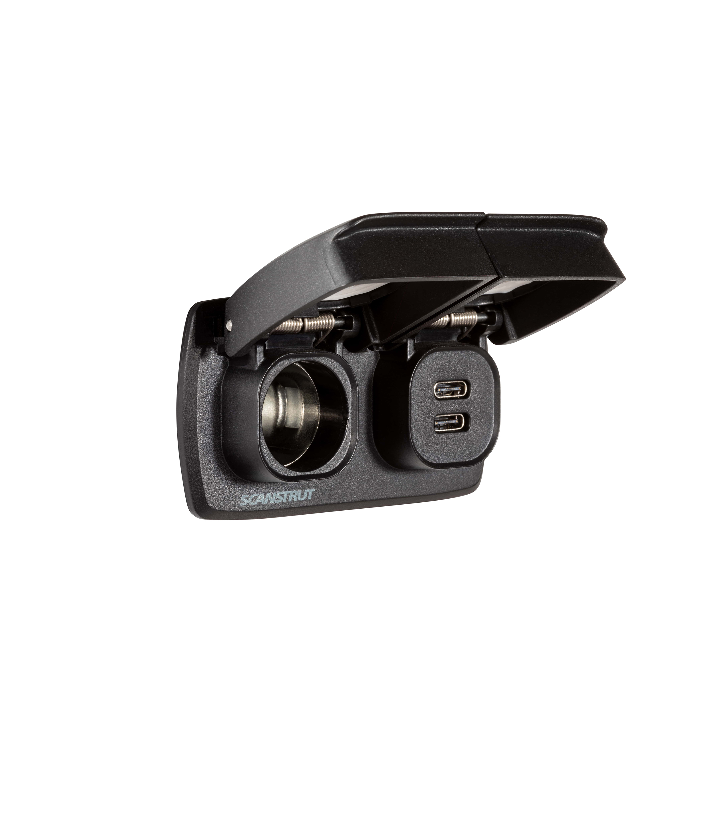 SC-MULTI-F1 Dual USB-C & 12V power socket.