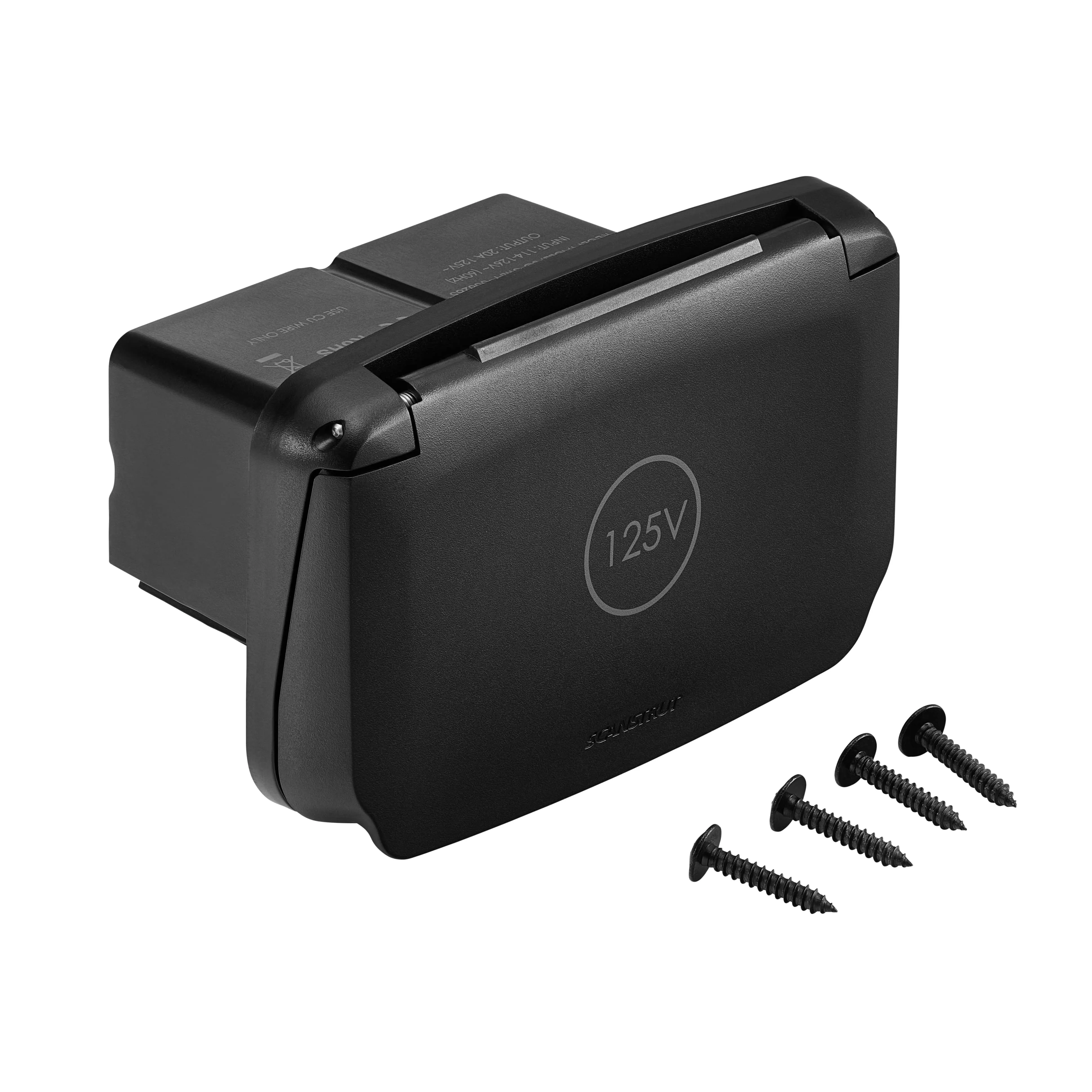 125V Outdoor Power Outlet – Dual 20A AC for Boats
